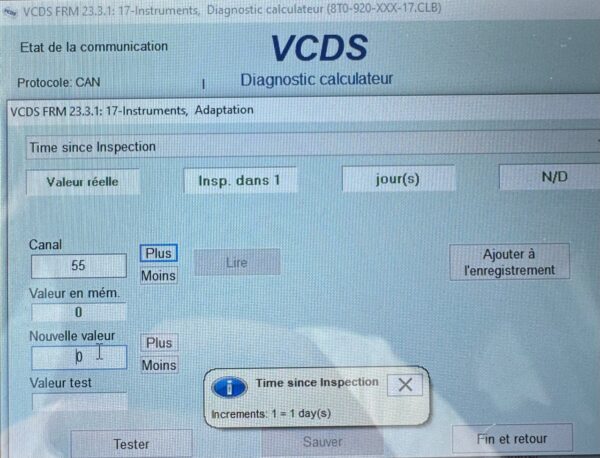 VCDS : Remise à zéro entretien Vidange - VAG Coding